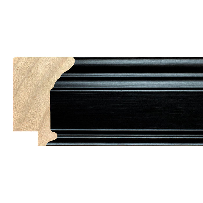 43x30mm Black Palma Step Moulding – North London Framing