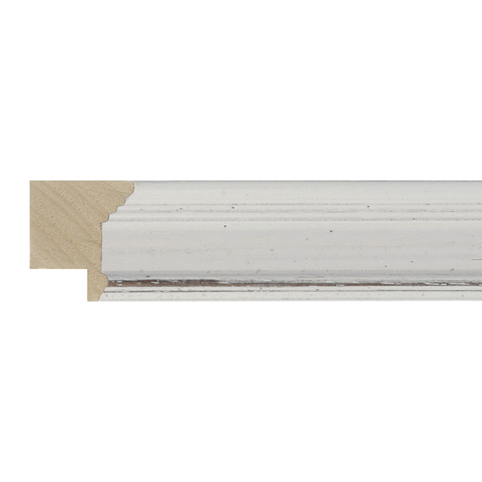 25x22mm Rustic White Step Moulding – North London Framing